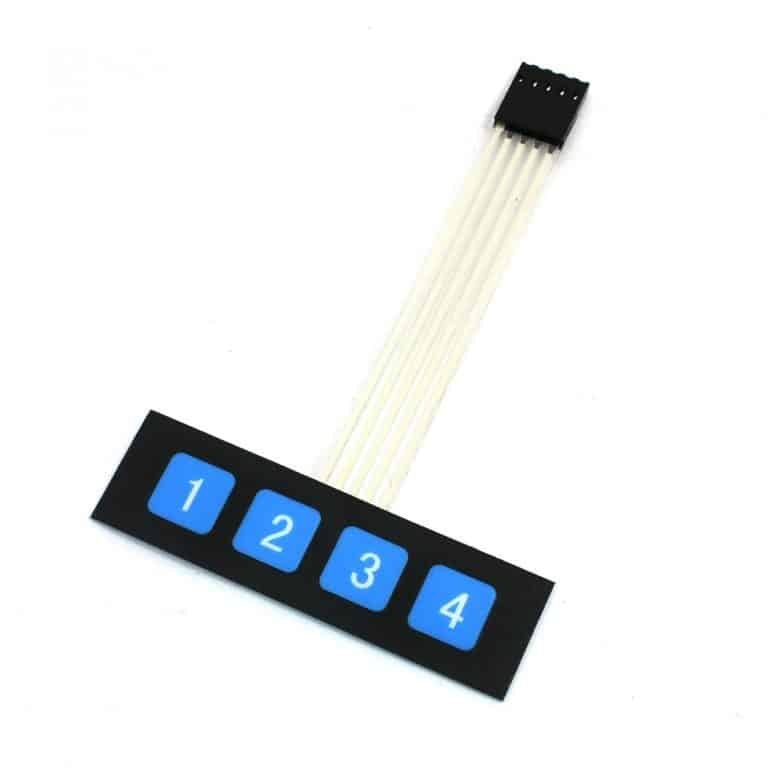 TECLADO MATRICIAL 1X4 CONECTOR SMC - Tecnoconciencia